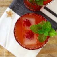 Blood Orange and Raspberry Sparkler - Simply Happenstance